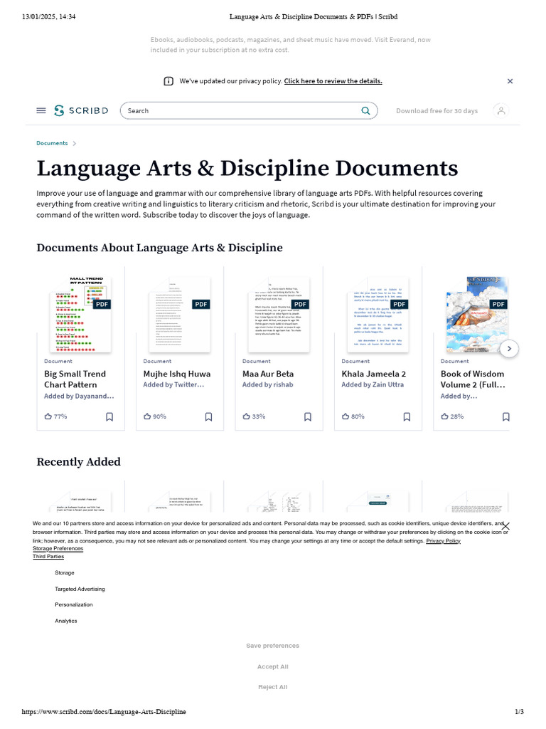 Language Arts & Discipline Documents & PDFs - Scribd | PDF | Scribd ...
