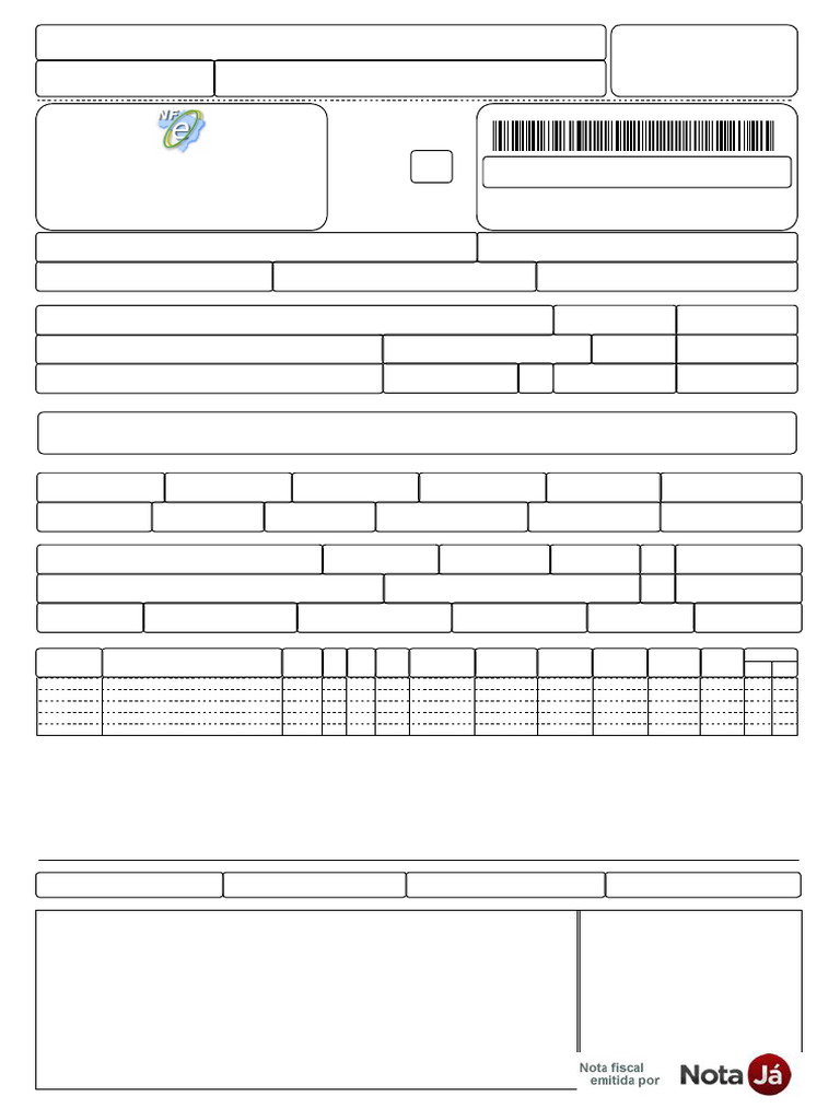 Danfe: NF-e 000.000.106 Nº | PDF | Recibo | Documentos empresariais