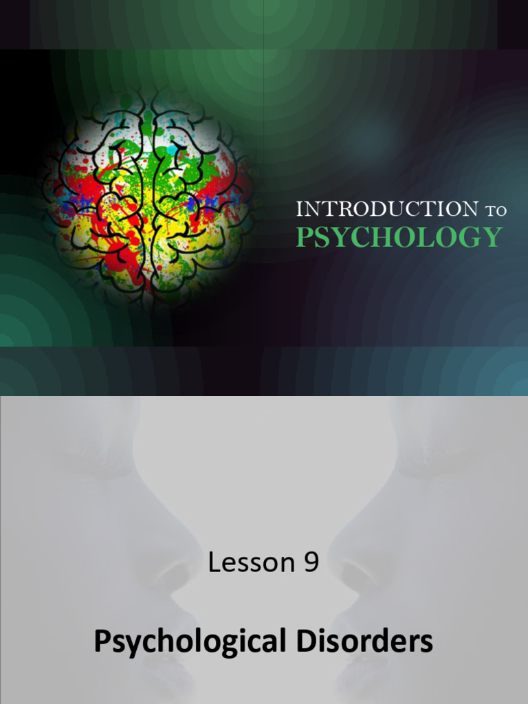 09 Psychological Disorders | PDF | Personality Disorder | Mental Disorder