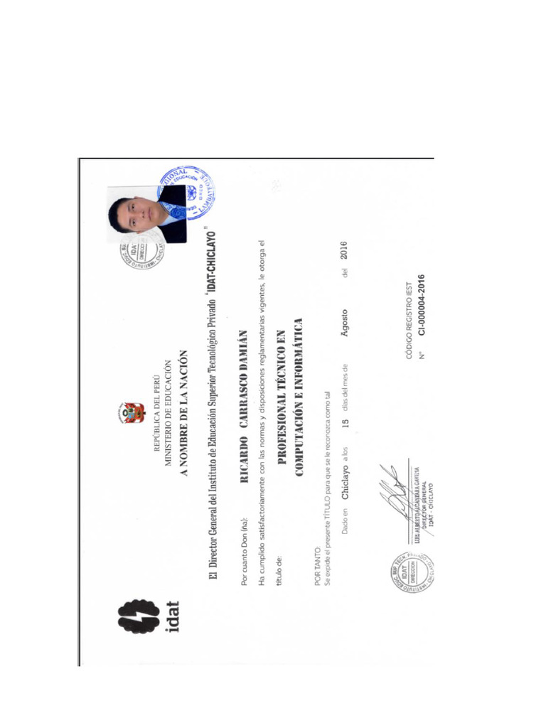 Titulo Computacion | PDF