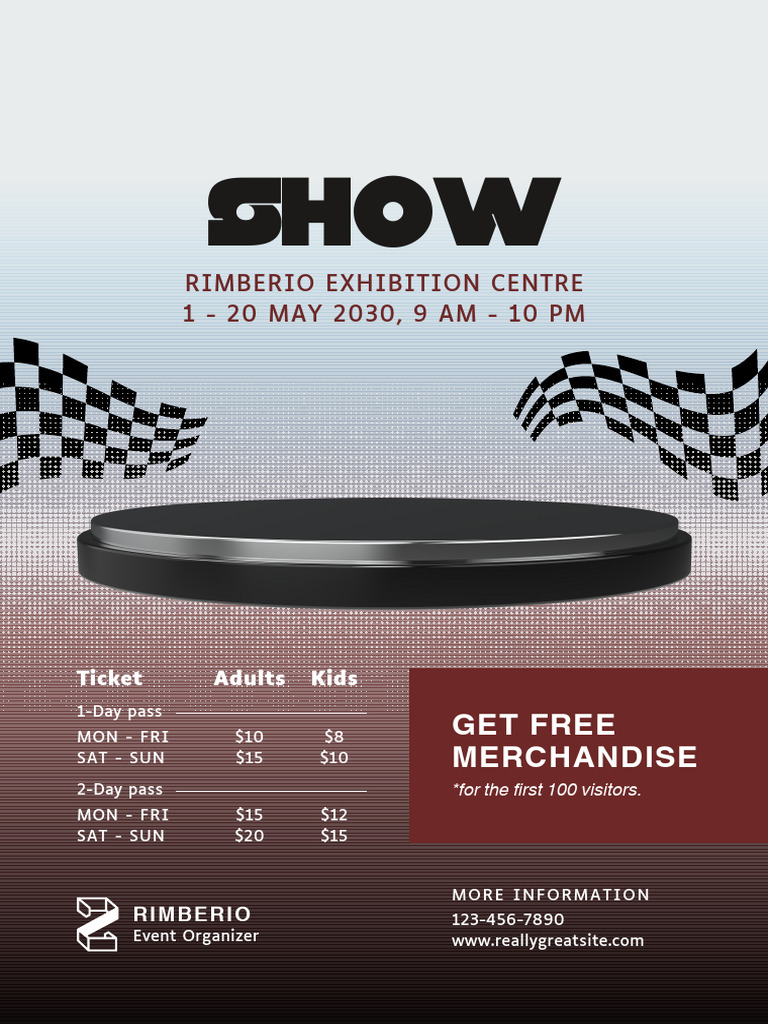 Red Black Modern Auto Show EveH | PDF