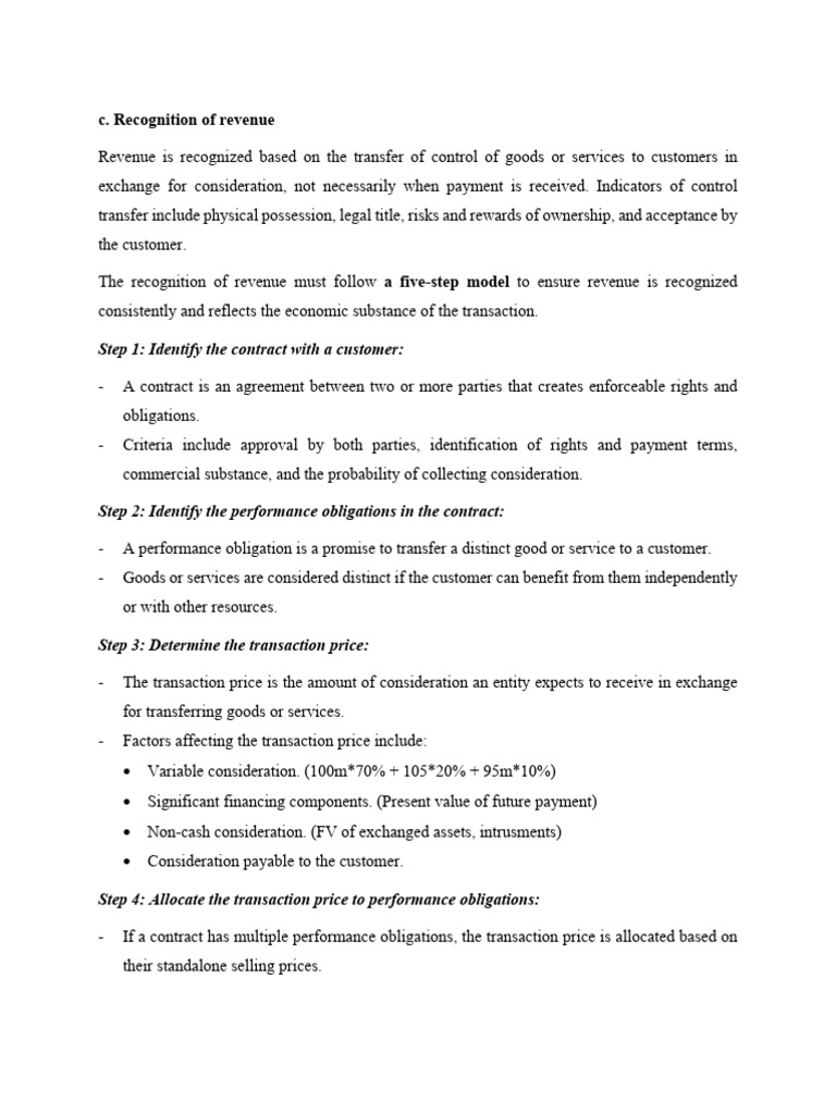 IFRS 15 Revenue Recognition Example | PDF | Prices | Financial Services