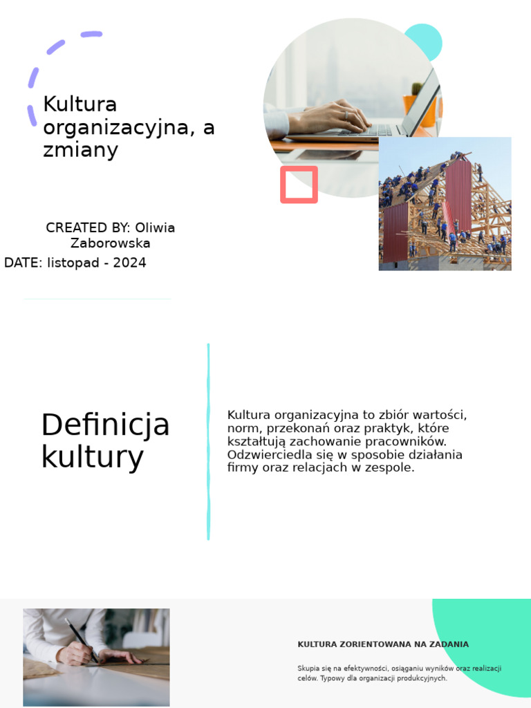 Kultura Organizacyjna | PDF