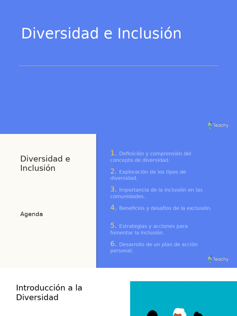 Slide Diversidad e Inclusi N | PDF | Inclusión (Educación) | Exclusión social