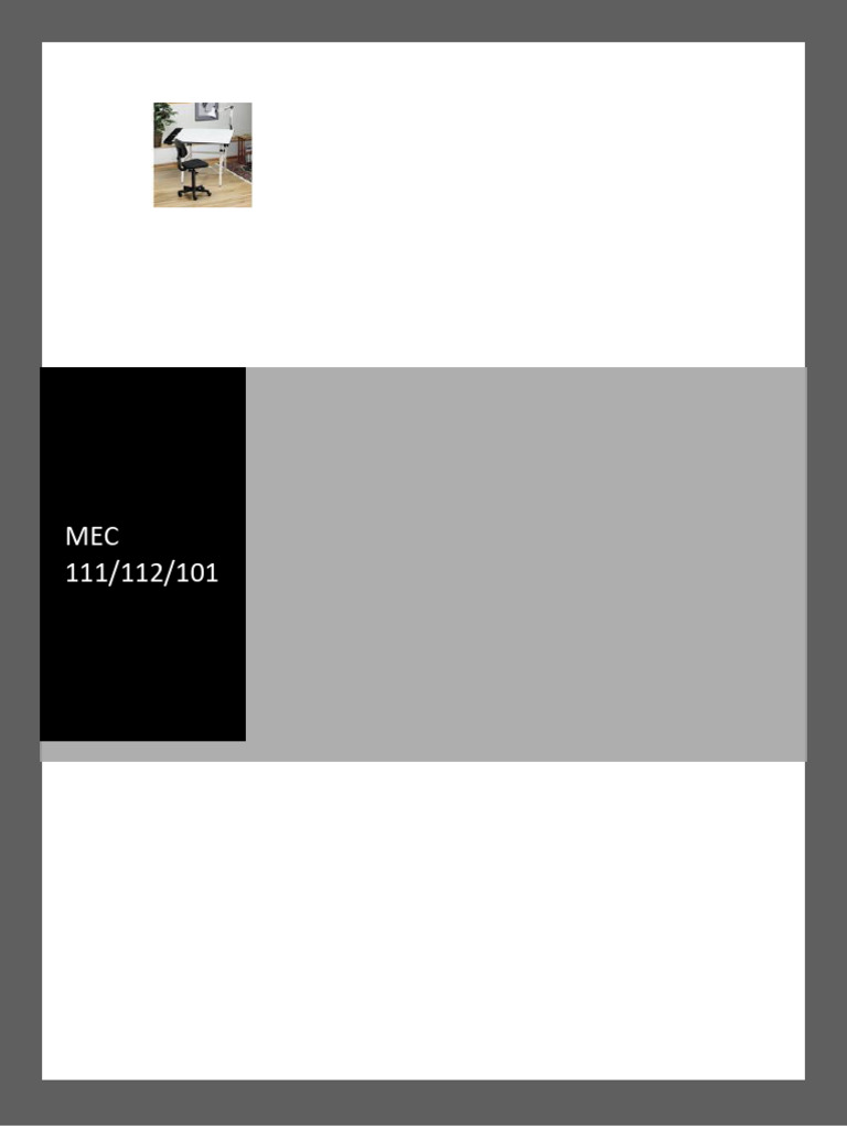 Technical Drawing (MEC 111 and MEC 112) - 1 | PDF | Circle | Technical ...