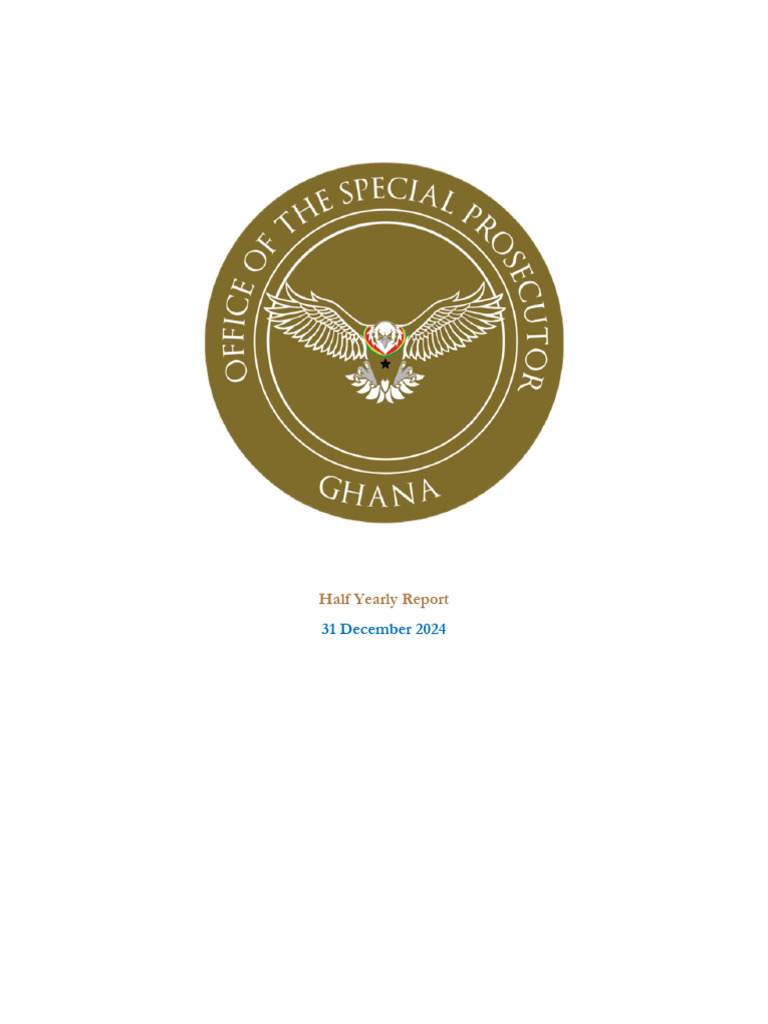 Half Yearly Report December 2024 | PDF | Prosecutor | Corruption