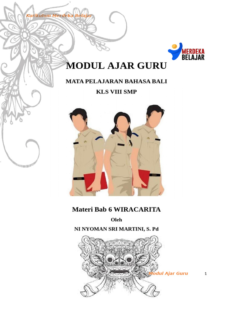 Modul Ajar KLS 9 WIRACARITA BHS BALI | PDF
