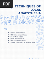 Local Infiltration and Field Block Anesthesia | PDF | Injection ...