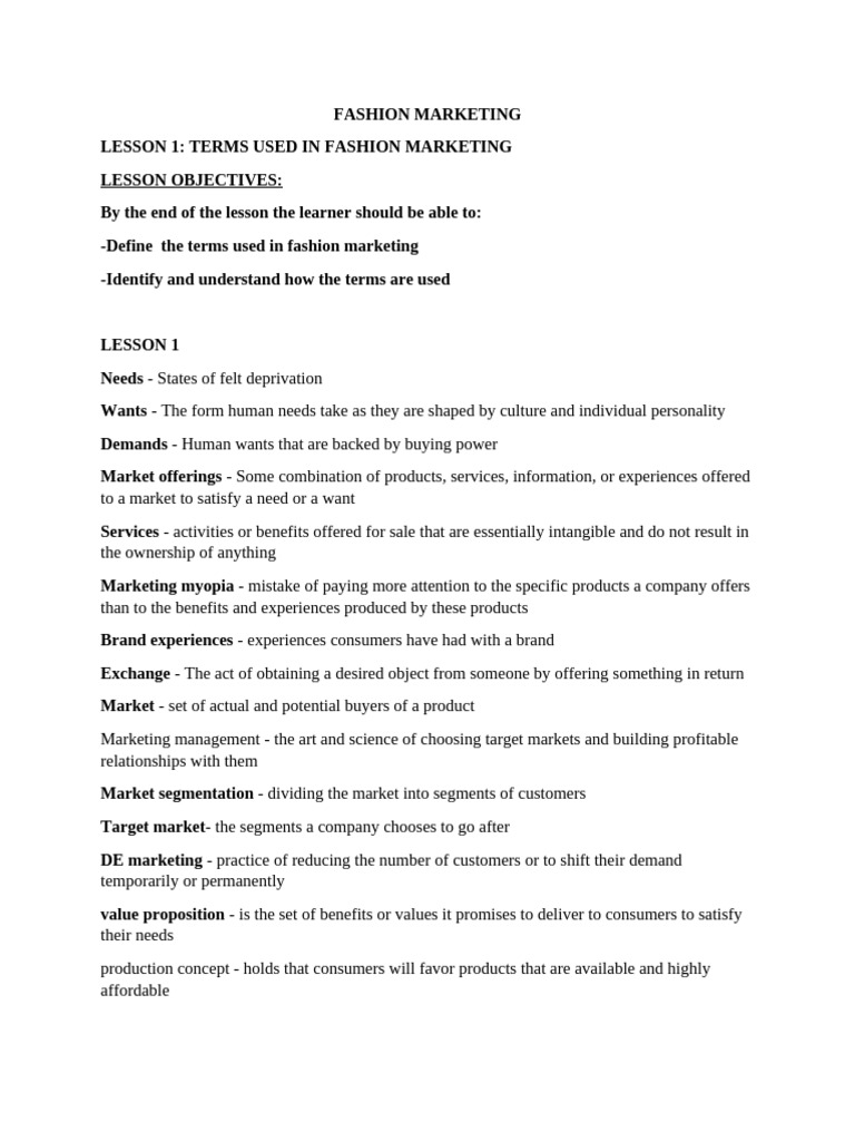 Fashion Marketing | PDF | Marketing | Fashion