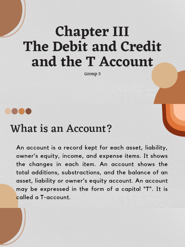 Debit Credit and T Account | PDF | Debits And Credits | Corporations