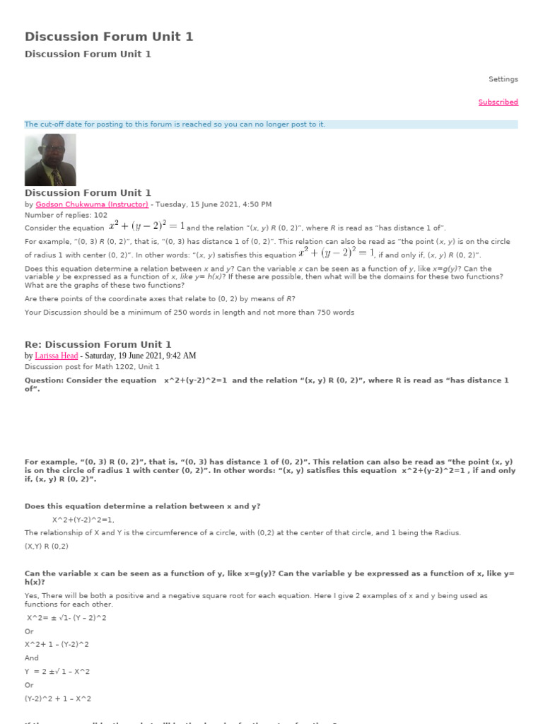 Medical Assignments Unit 1 | PDF | Function (Mathematics) | Circle