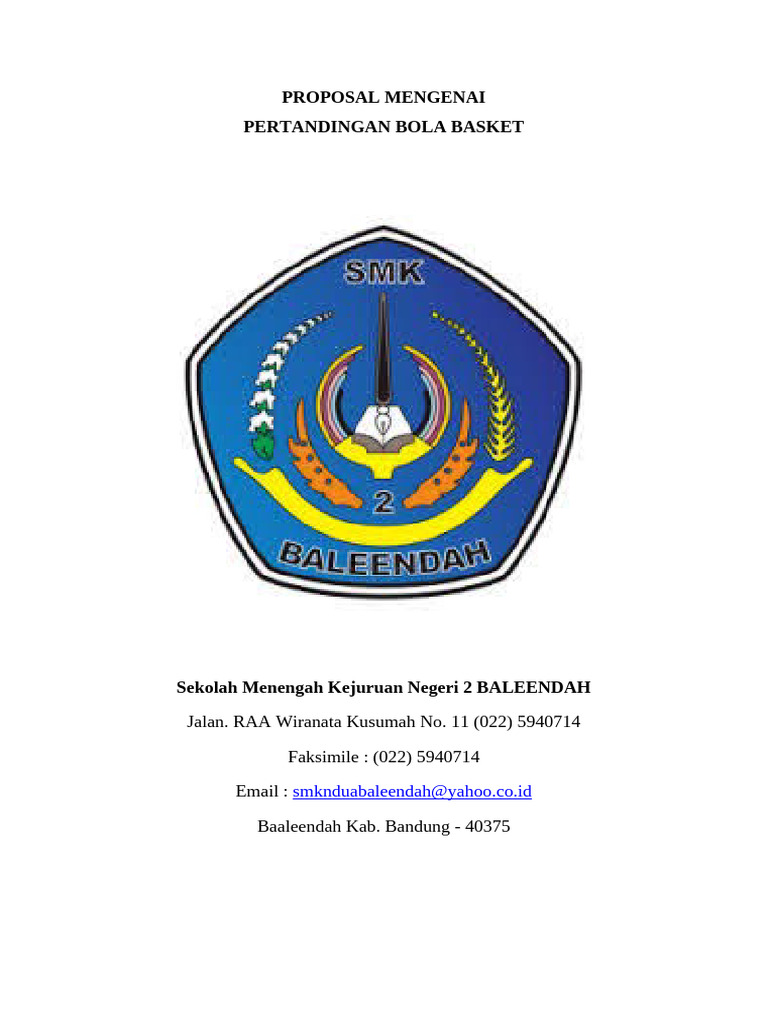 Proposal Mengenai Pertandingan Basket | PDF