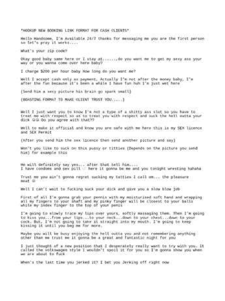 Hook Up Linkup FMT | PDF