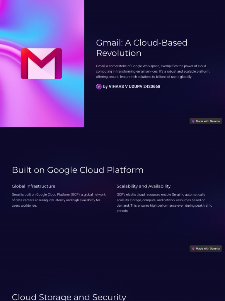 Gmail A Cloud Based Revolution | PDF | Gmail | Cloud Computing