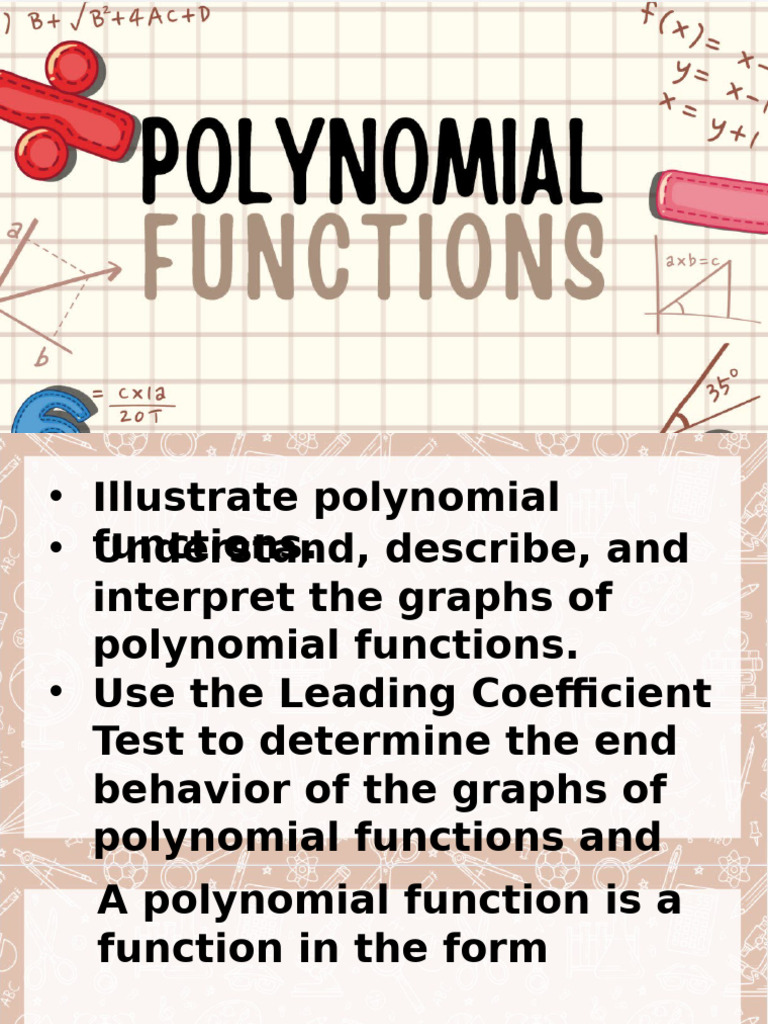 Polynomial Functions (1) | PDF | Polynomial | Function (Mathematics)