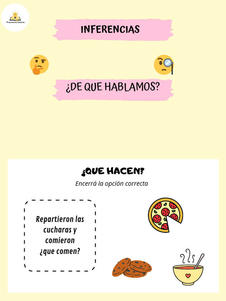 Actividades Interactivas de Inferencias | PDF