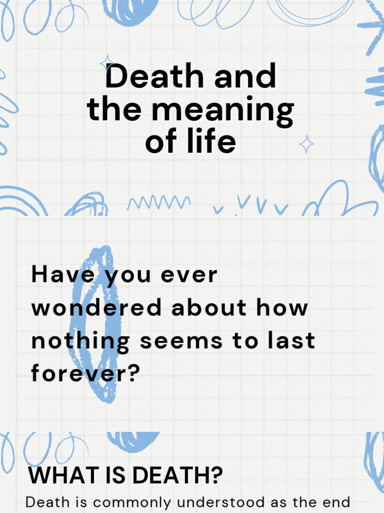 Death's Role in Life's Meaning | PDF