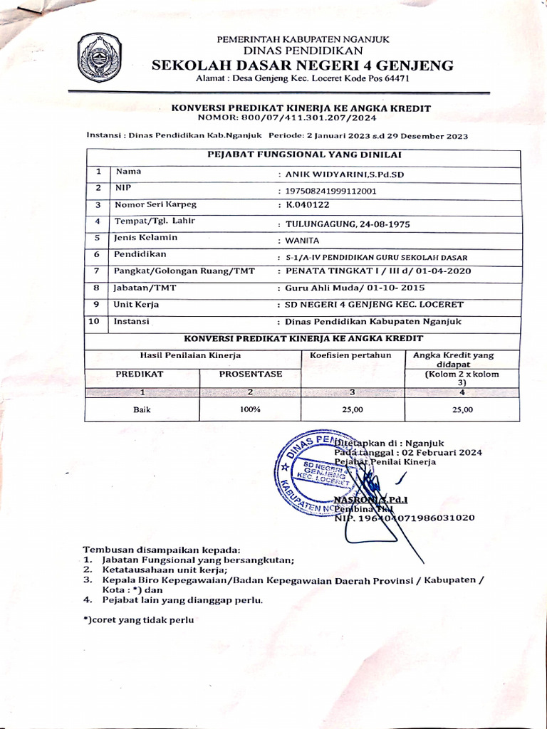 Pak Konversi - 2023 - 197508241999122001 | PDF