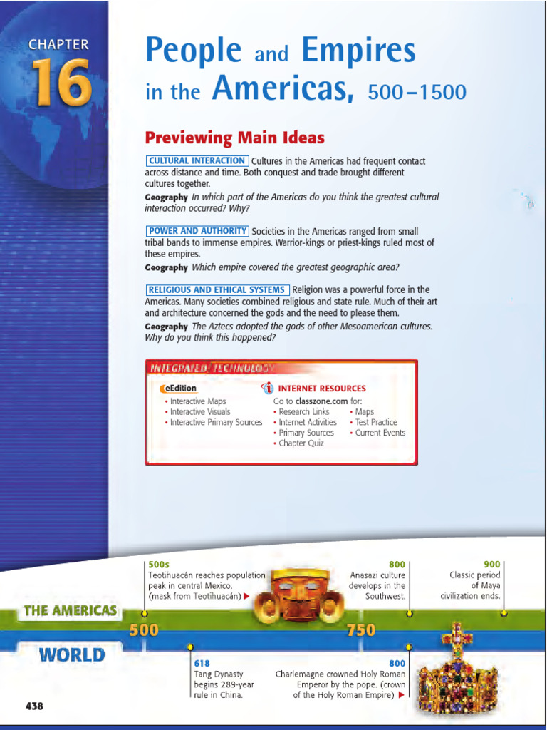 Chapter 16 People and Empires in The Americas | PDF | Ancestral ...