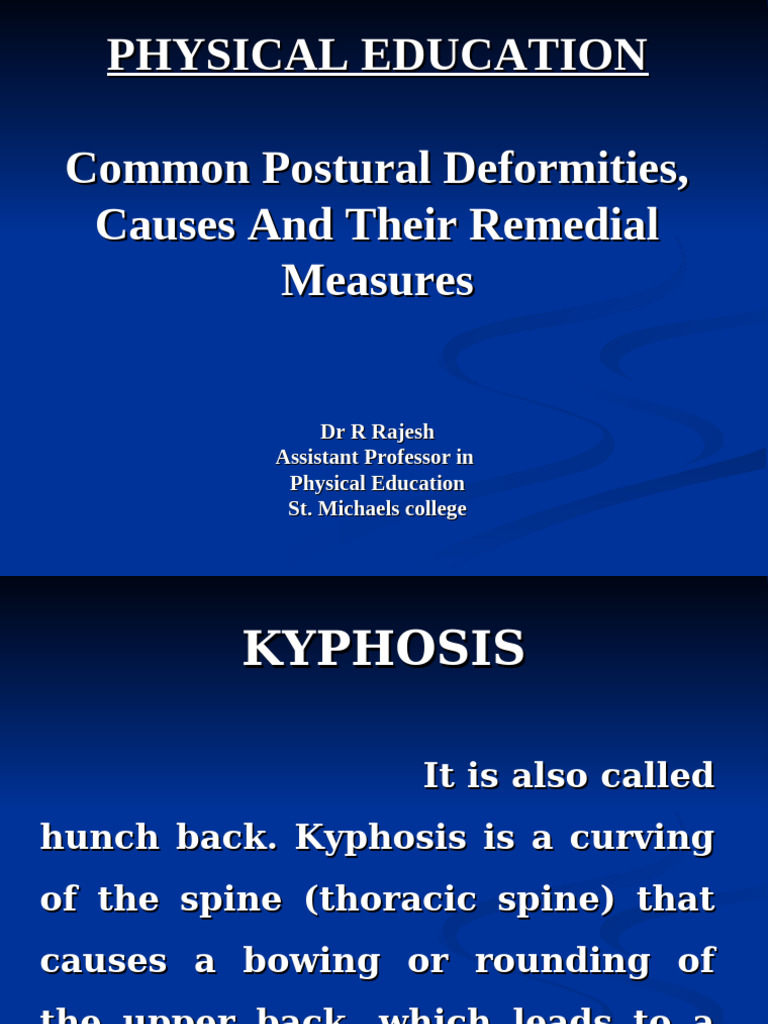 Common Postural Deformities | PDF | Diseases And Disorders | Clinical ...