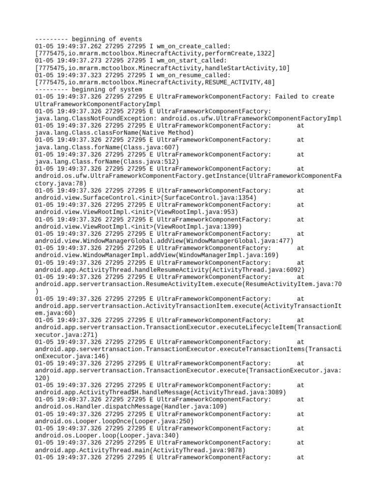 Toolbox Log Snapshot | PDF | Java (Programming Language) | Library ...