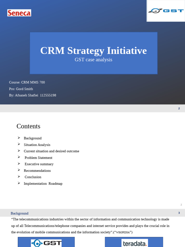 GST Case Assignment 3 | PDF | Customer Relationship Management | Analytics