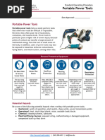 Cordless Drill Safety Operating Procedure | PDF | Personal Protective ...
