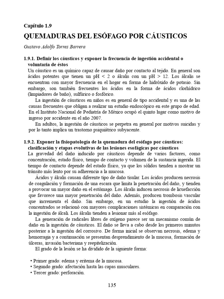 4 Esofagitis Caustica Hepato | PDF | Quemar | Especialidades Medicas