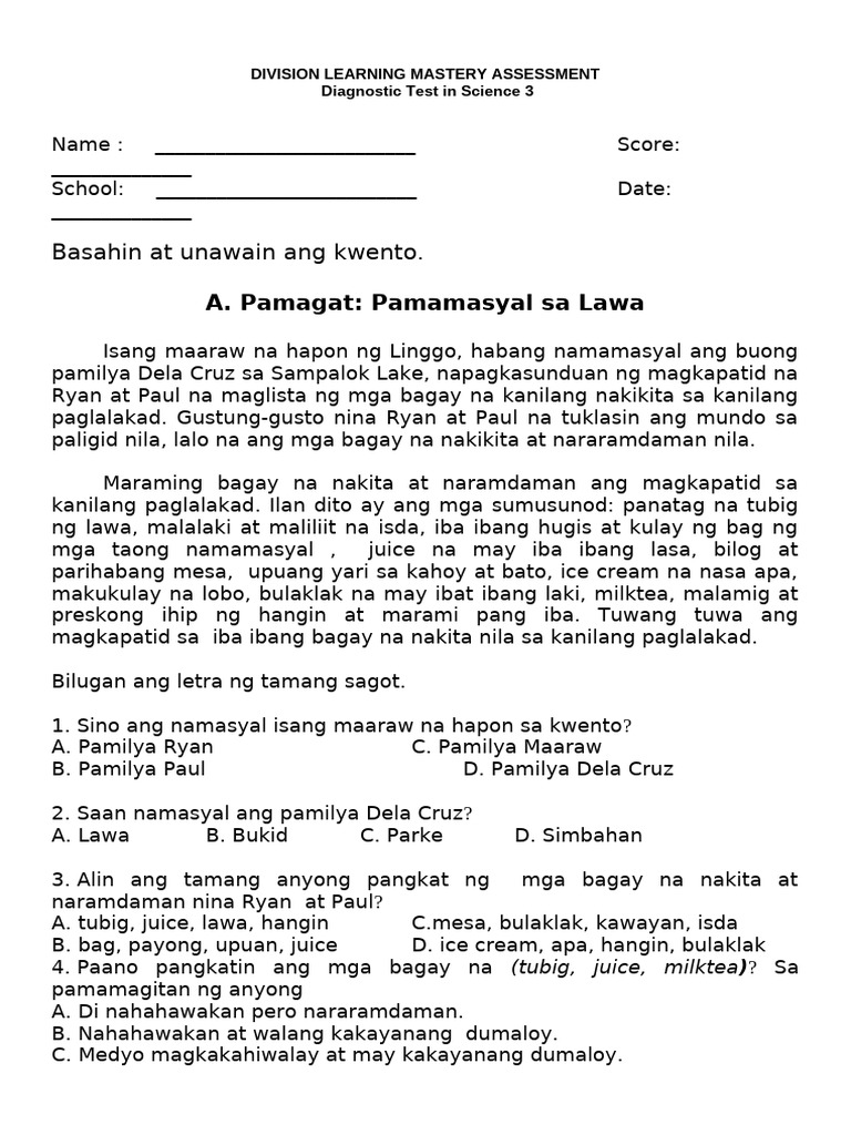 Science - Grade 3 | PDF