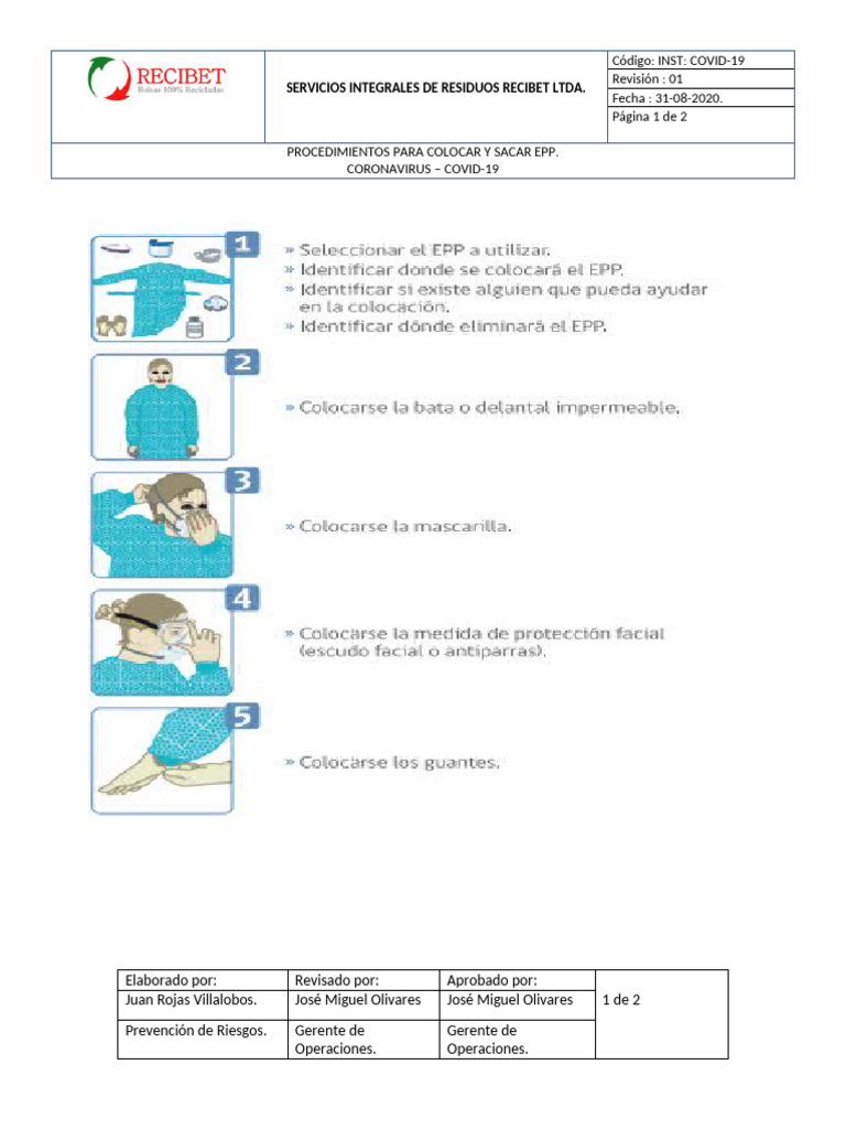 13.- Procedimiento EPP | PDF