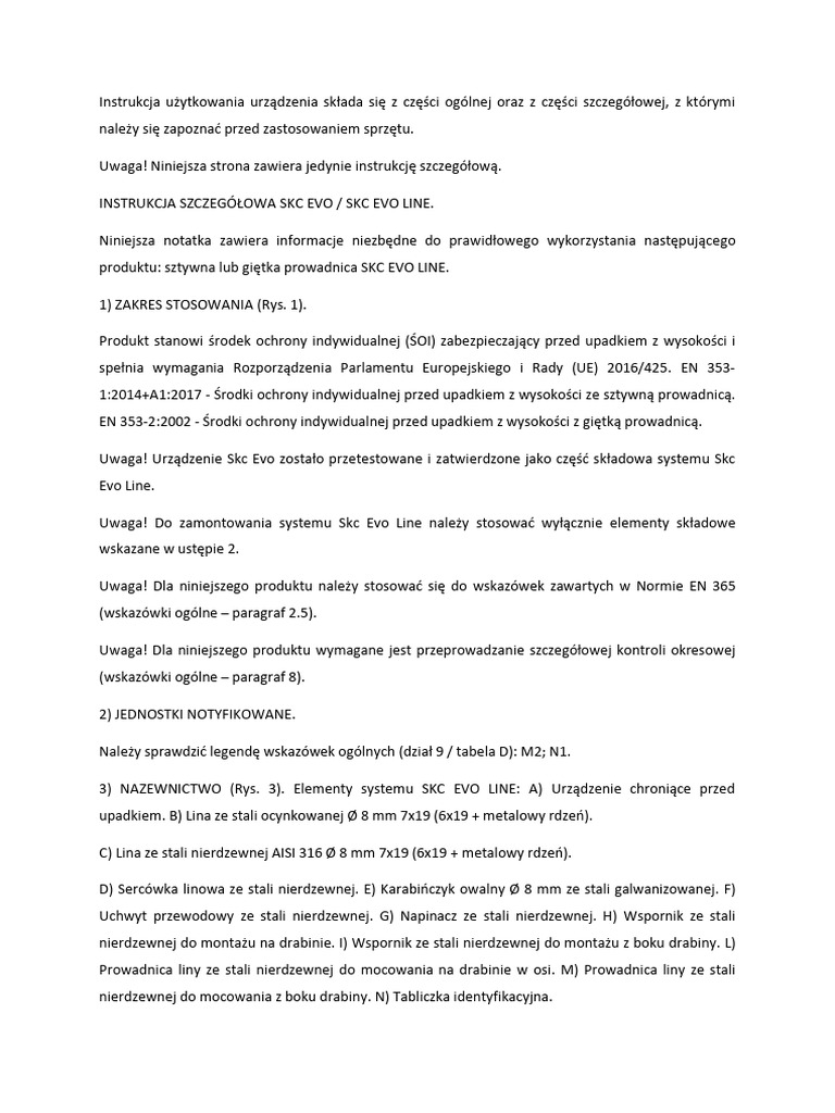 Instrukcja Obsługi SKC EVO PL | PDF