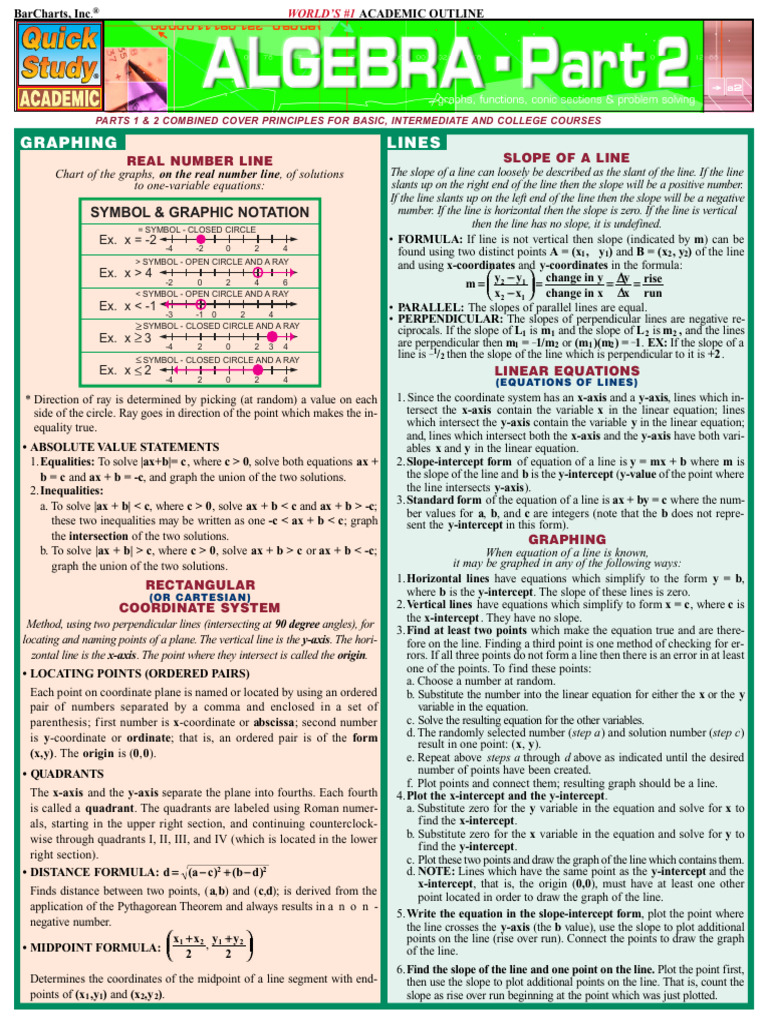 S. B. Kizlik Algebra, Part 2 Tablets 2002 | PDF