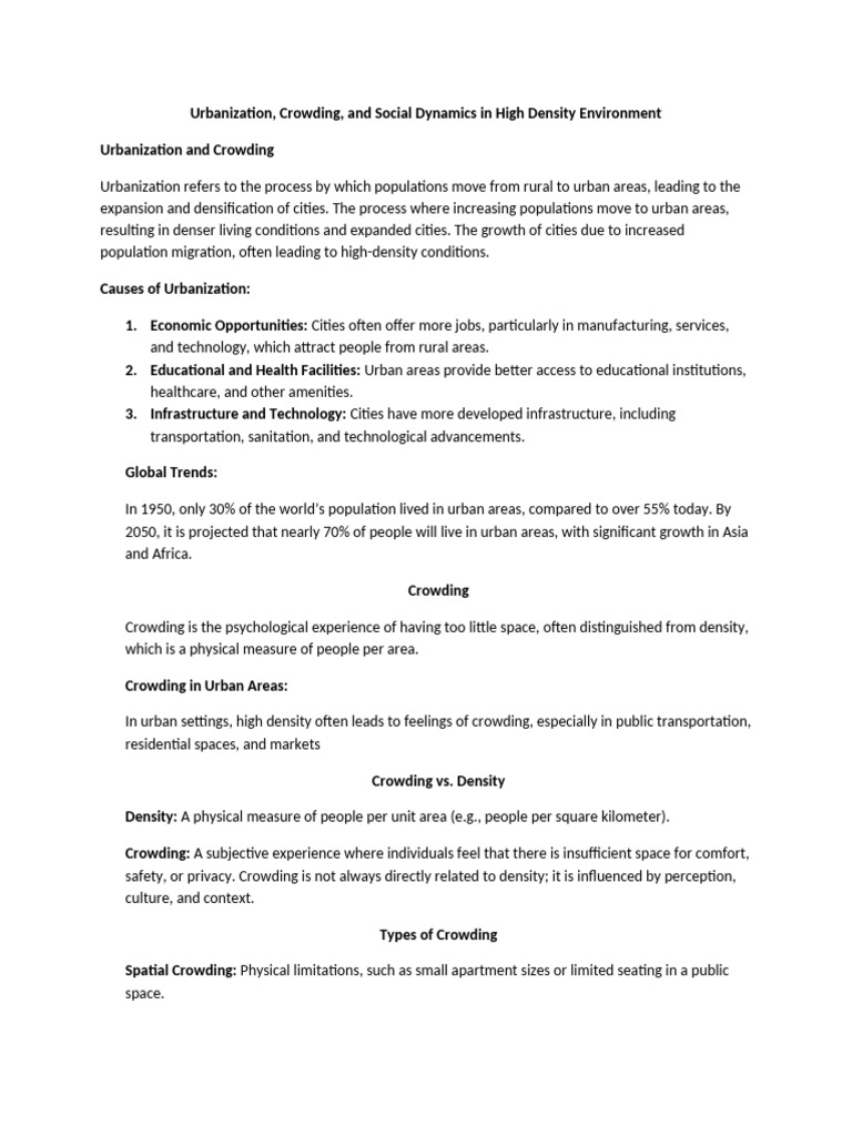 Urbanization Notes Pdf Stress Biology Urbanization