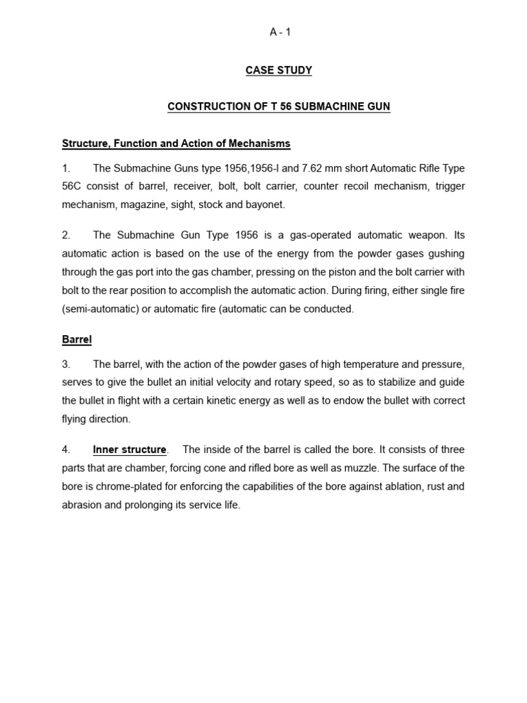 Case Study - Appendix To Chapter Two | PDF | Trigger (Firearms) | Gun Barrel