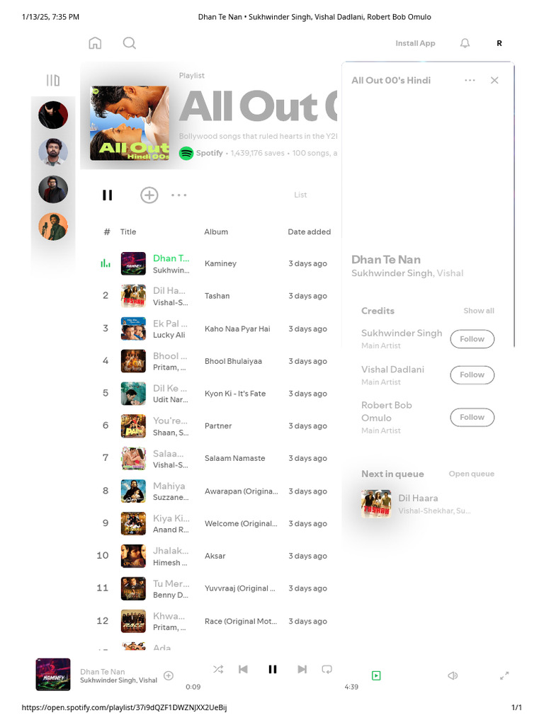 Dhan Te Nan • Sukhwinder Singh, Vishal Dadlani, Robert Bob Omulo | PDF | Cinema Of India | Film ...