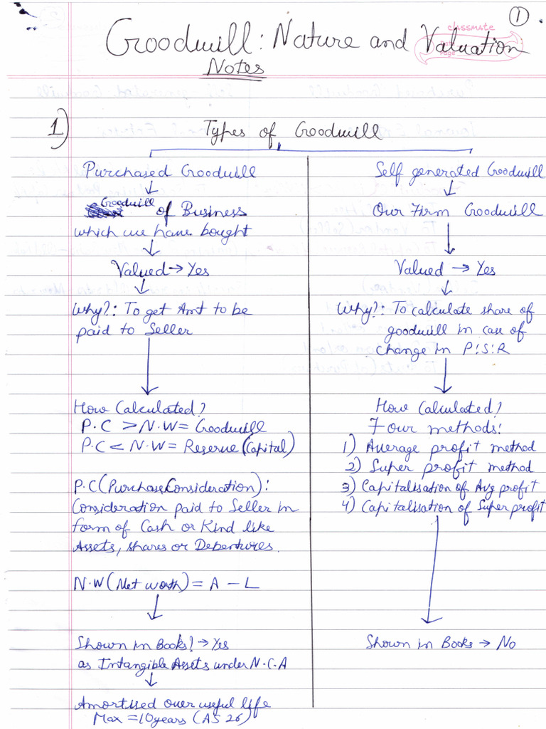 Goodwill notes final | PDF