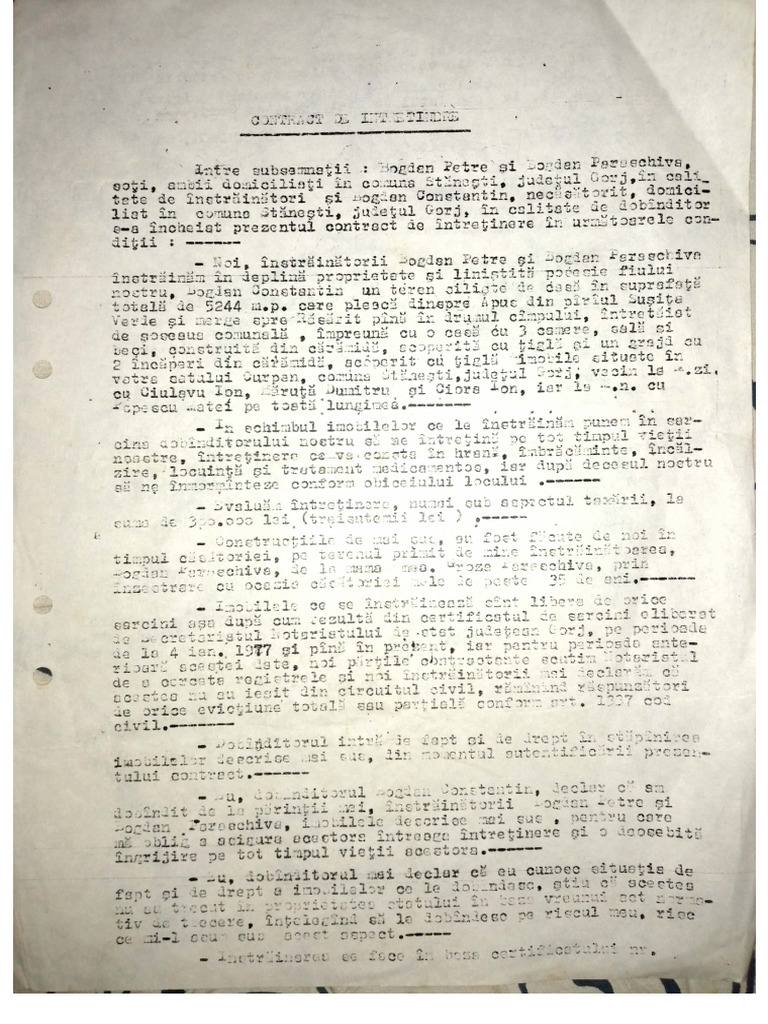 Act Moștenire Curpen de La Parinti | PDF