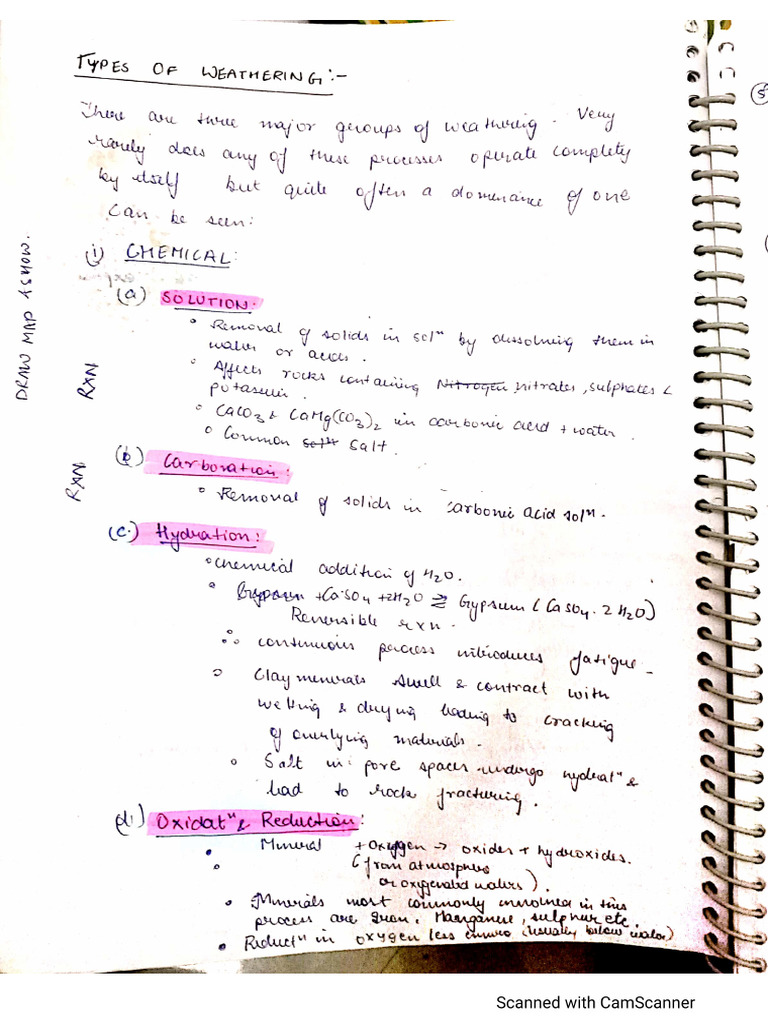 weathering notes | PDF