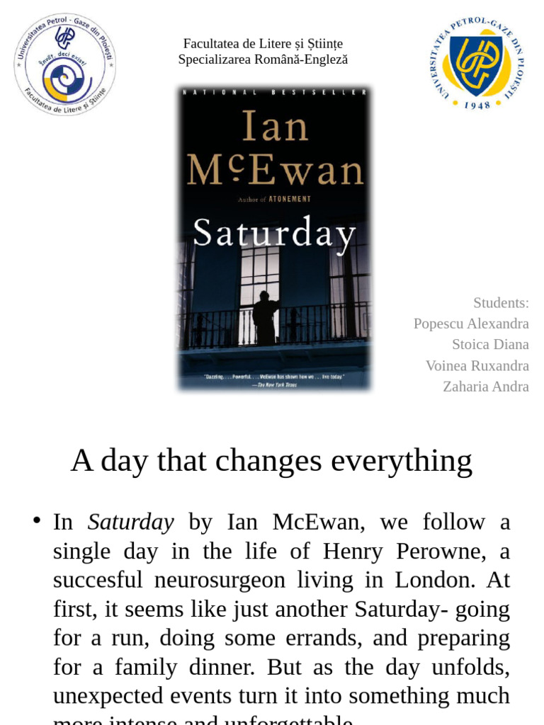Saturday by Ian McEwan | PDF | Psychology