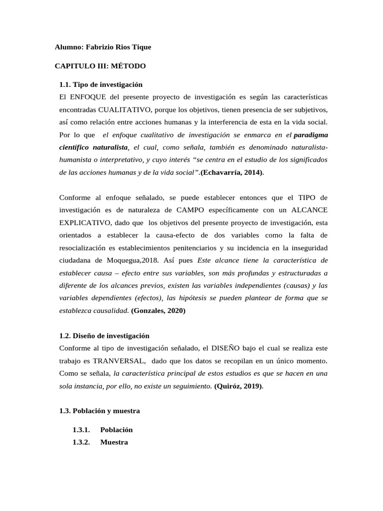 METODO DE INVESTIGACION FABRIZIO RIOS | PDF