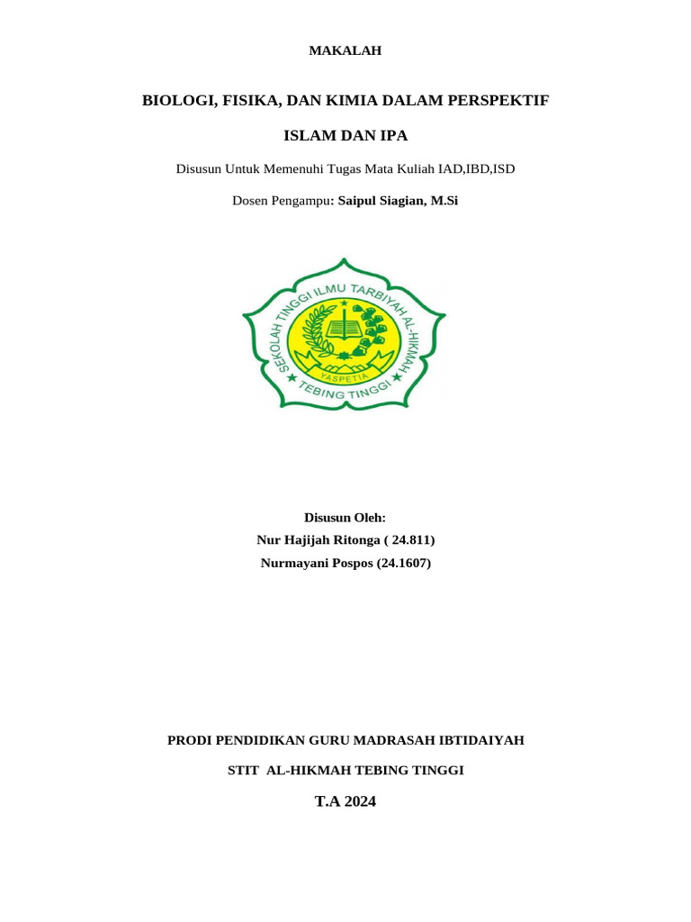 Makalah IAD, IBD, IsD Jijah, Maya | PDF