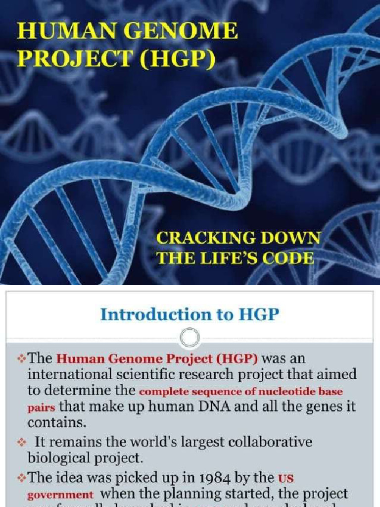 Human Genome Project Lesson 4 and 5 | PDF