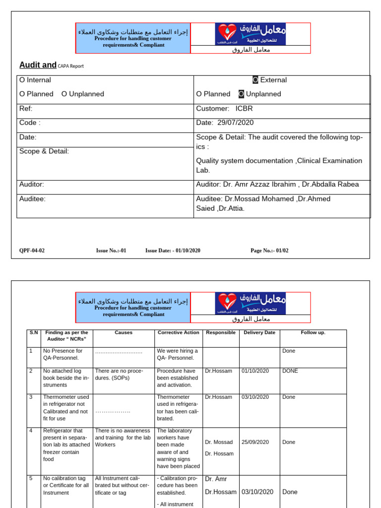 QHSE-04-01 | PDF | Evaluation Methods | Quality