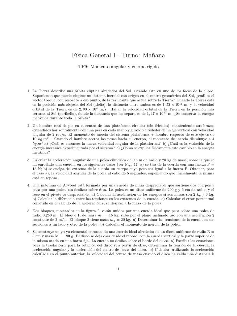 TP9 2024 | PDF | Fuerza | Esfuerzo de torsión