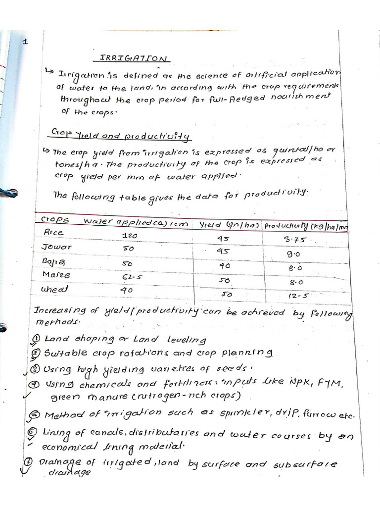 Irrigation 1 | PDF