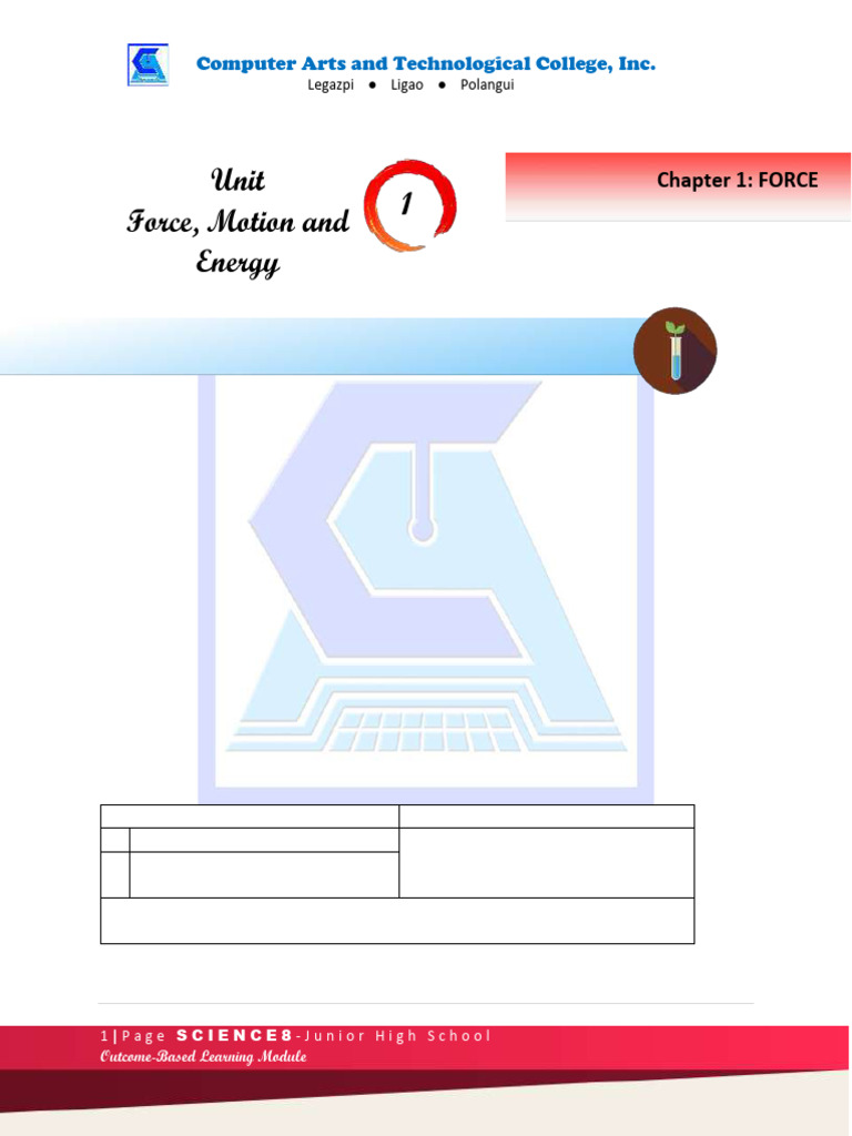 EDITED-OBLM-Science-8-1st-3rd | PDF | Force | Weight