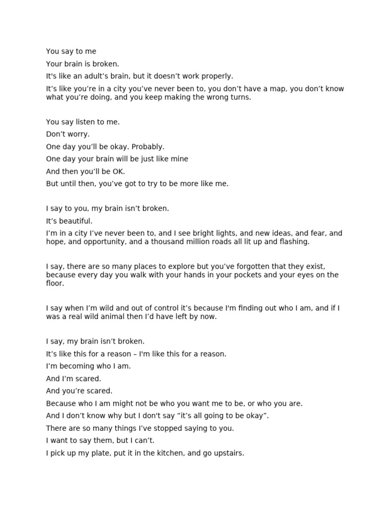 Embracing a Beautifully Unique Brain | PDF