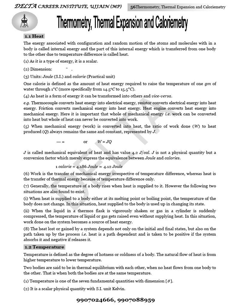 12.Thermal Expansion | PDF | Thermal Expansion | Temperature