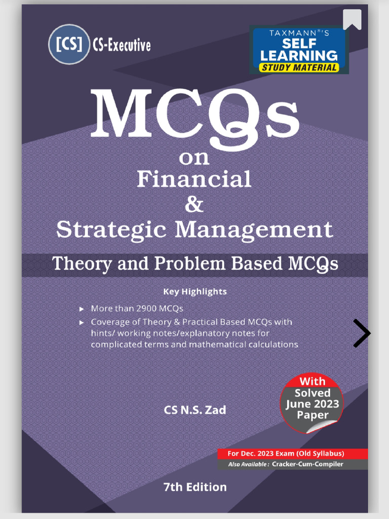 TAXMANN'S FSM MCQS (2)_240608_192920 | PDF