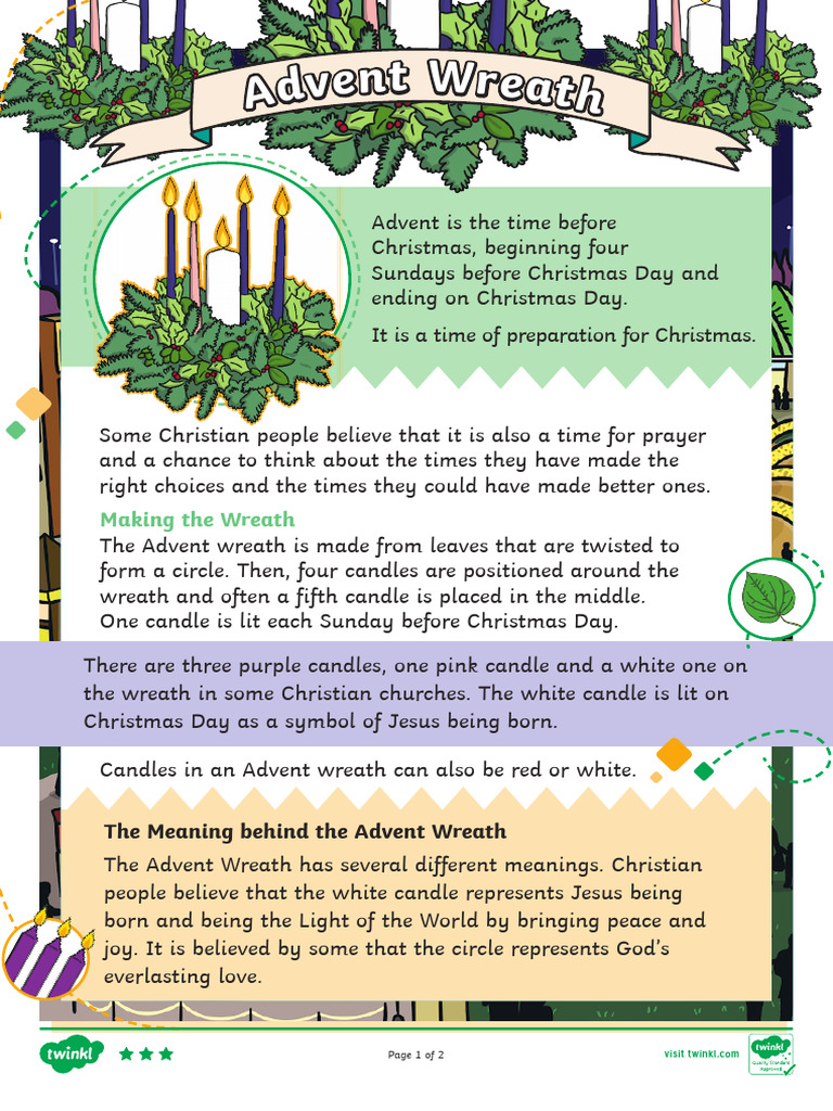Advent Wreath - 3st Week | PDF